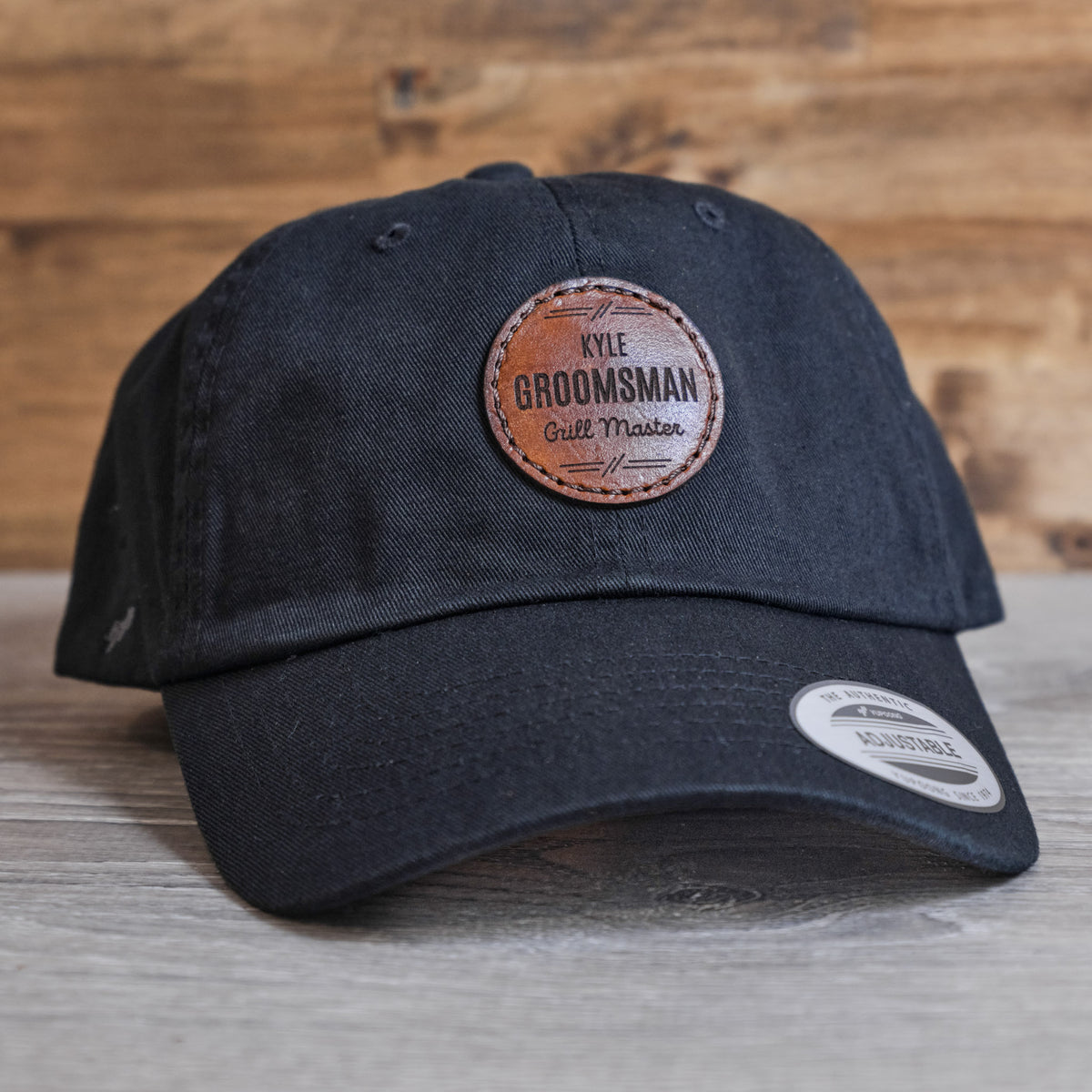 Custom Wedding Party Dad Hat | Circle Patch – Groomsman Gear